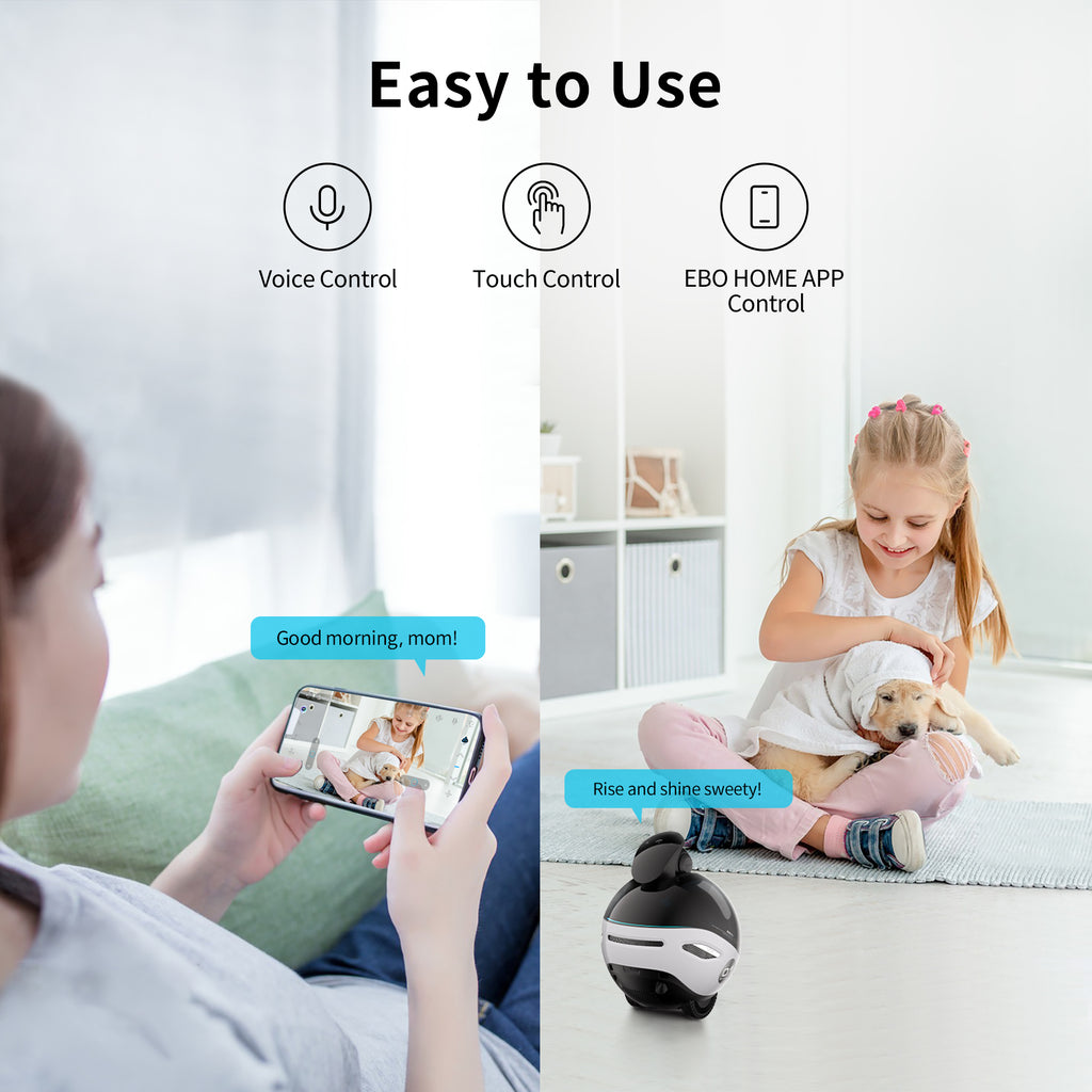 EBO X family robot companion – Enabot Singapore