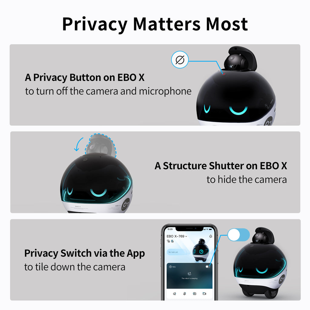 Enabot EBO X Smart Home Companion Robot with Alexa Built-in. – Enabot Singapore
