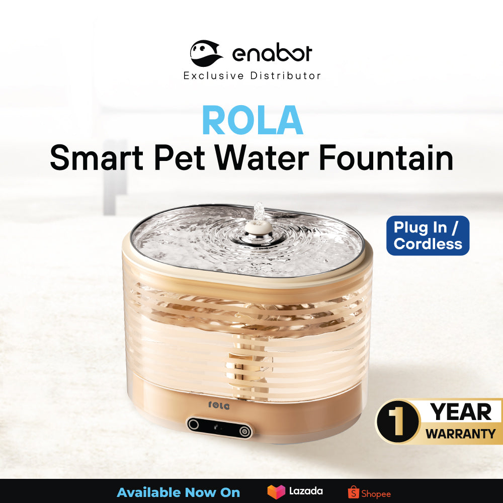 Enabot ROLA Smart Water Fountain (Plug-In/Cordless) – Enabot Singapore