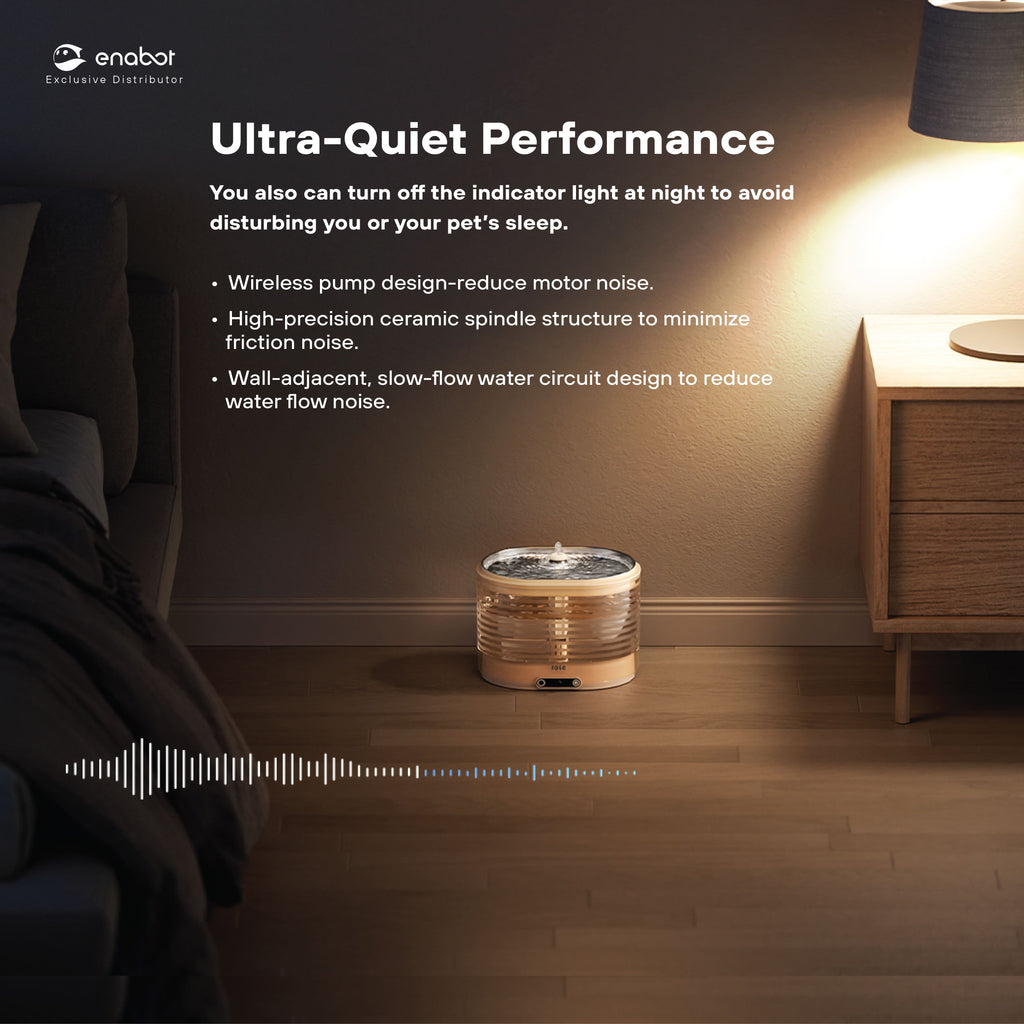 Enabot ROLA Smart Water Fountain (Plug-In/Cordless) – Enabot Singapore
