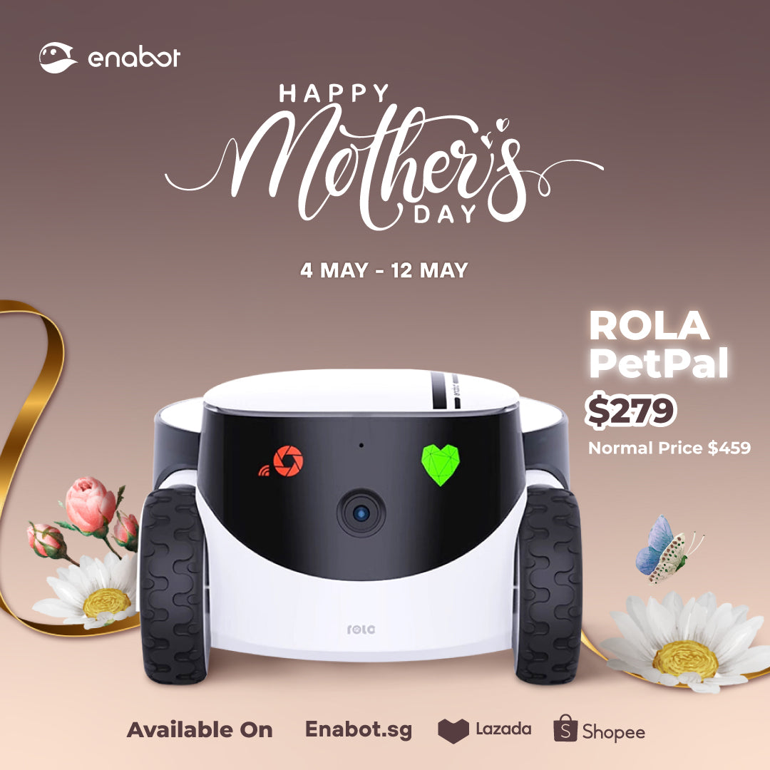 Rola PetPal - Robot for Cats and Dogs – Enabot Singapore